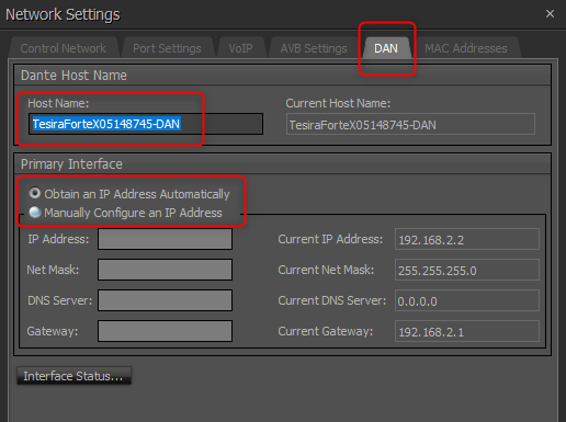 Changing Dante hostnames and IP addresses - Biamp Cornerstone Changing Dante hostnames and IP addresses - Biamp Cornerstone
