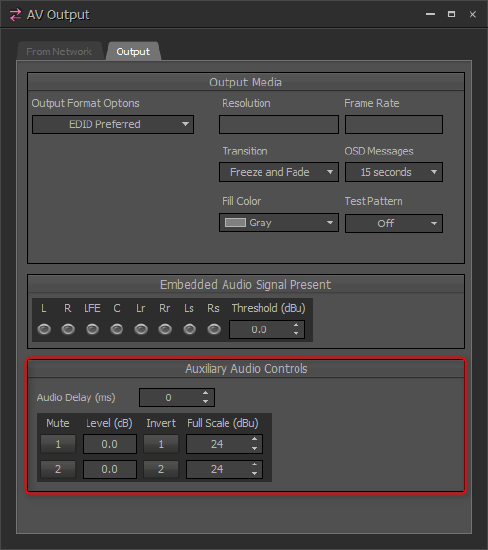 Auxiliary analog audio I/O in TesiraLUX - Biamp Systems
